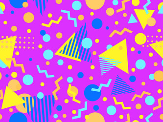 Seamless pattern with circles futurism retro Vector Image