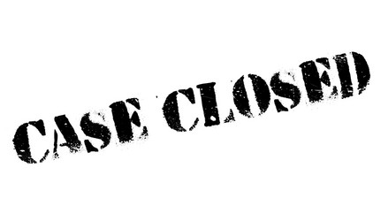 Case closed rubber stamp Royalty Free Vector Image