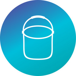 Pail icon Royalty Free Vector Image - VectorStock