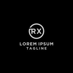 Rx circle logo Royalty Free Vector Image - VectorStock