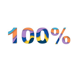 Watermelon texture text 100 percent icon Vector Image