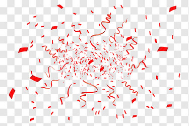 Red confetti background Royalty Free Vector Image
