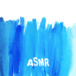 Asmr watercolor logo autonomous sensory meridian Vector Image