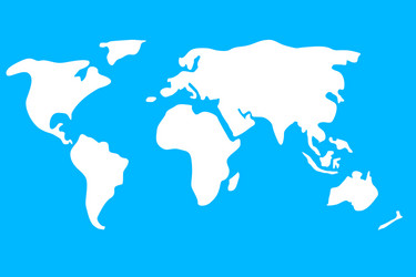 Colorful world map Royalty Free Vector Image - VectorStock