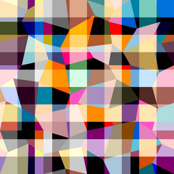 Geometric abstract pattern in patchwork style Vector Image