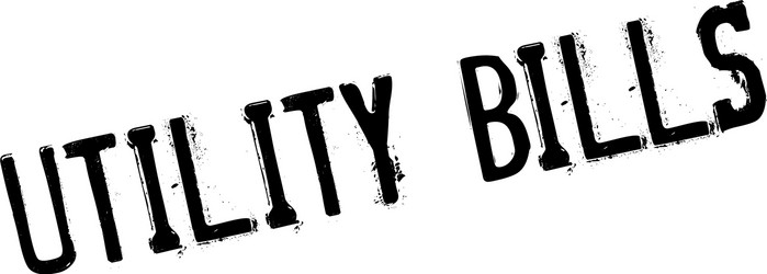 Utility bills rubber stamp Royalty Free Vector Image