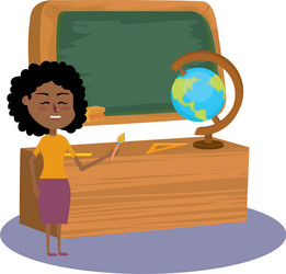 School teacher cartoon Royalty Free Vector Image
