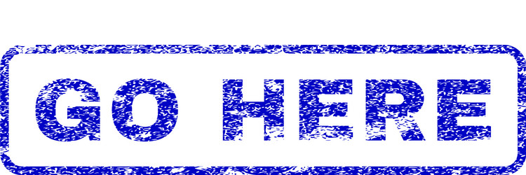 Go here text rubber stamp Royalty Free Vector Image