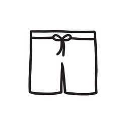 Swimming trunks in different colors clip art Vector Image