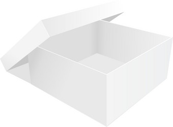 Empty paper box Royalty Free Vector Image - VectorStock