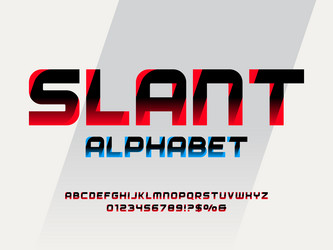 Speed motion lines font alphabet letters Vector Image