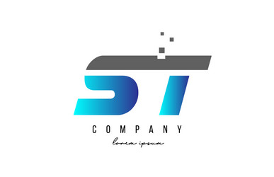 Vintage st alphabet letter logo icon combination Vector Image