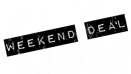 Weekend deal rubber stamp Royalty Free Vector Image