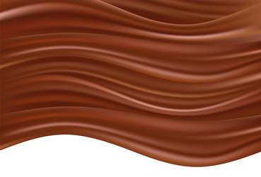 Brown chocolate wave background texture Royalty Free Vector