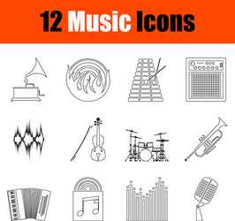 Big music icons set Royalty Free Vector Image - VectorStock