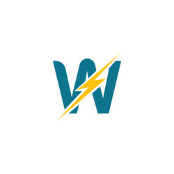 W letter logo Royalty Free Vector Image - VectorStock