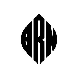 Brn circle letter logo design Royalty Free Vector Image