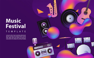 Creative modern background design based music Vector Image