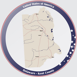Delaware County Map Vector Images (over 210)
