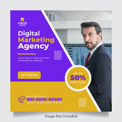 Modern ad template for digital marketing Vector Image