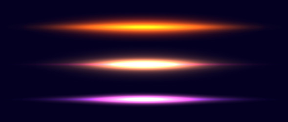 Neon divider lines set glowing vertical stripes Vector Image