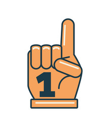 Number 1 Hand Vector Images (over 6,000)