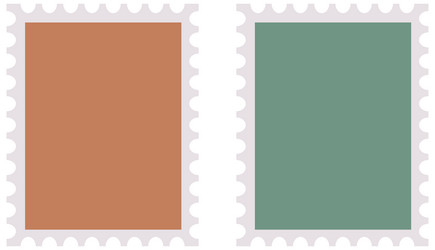 Cartoon Postage Stamp Vector Images (over 2,400)