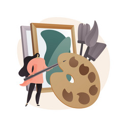 Art studio abstract concept Royalty Free Vector Image