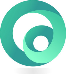 Rainbow circle logo Royalty Free Vector Image - VectorStock