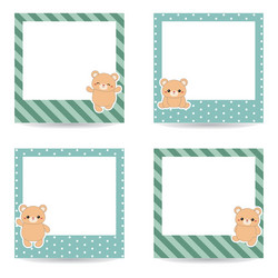 Collection of cute text frames Royalty Free Vector Image