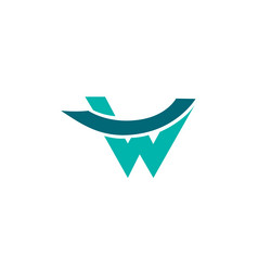 W letter logo Royalty Free Vector Image - VectorStock