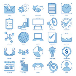 A collection of 25 icons representing various Vector Image