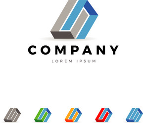 Abstract technology logo design symbol icon Vector Image