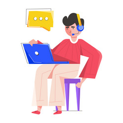 Customer representative Royalty Free Vector Image