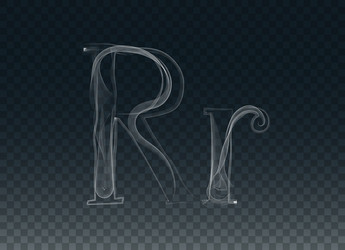 Smoke font letter b Royalty Free Vector Image - VectorStock