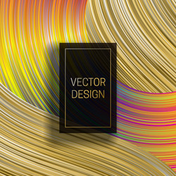 Rectangular frame on dynamic colorful background Vector Image