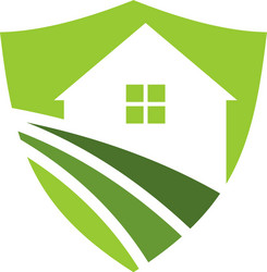 Safe home logo template Royalty Free Vector Image