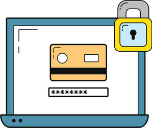 Security system cartoon Royalty Free Vector Image