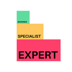 Skill level diagram Royalty Free Vector Image - VectorStock