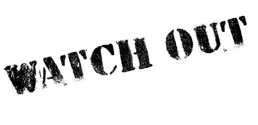 Watch out rubber stamp Royalty Free Vector Image