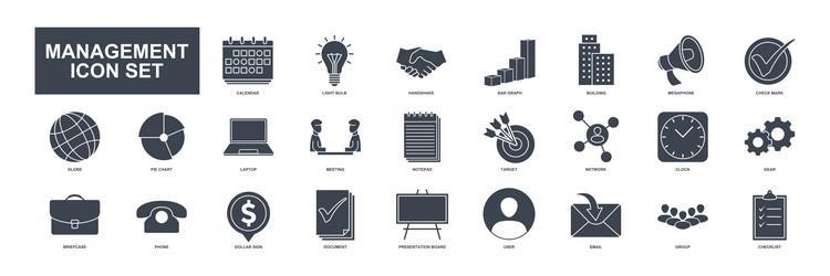 A collection of 25 icons representing various Vector Image