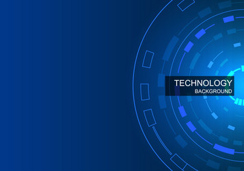 Abstract background circle of technology Vector Image