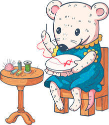 Funny cartoon mousy Royalty Free Vector Image - VectorStock