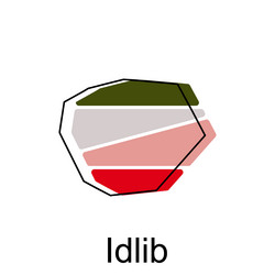 Map of hamat design template Royalty Free Vector Image