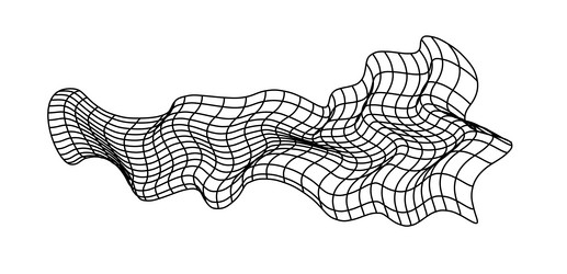 Net flying waving texture wave textile fabric Vector Image