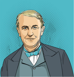 Thomas edison Royalty Free Vector Image - VectorStock