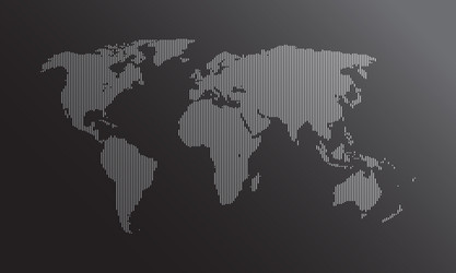 Dotted world map flat earth for websit Royalty Free Vector