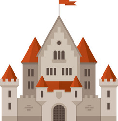 Medieval castle gates open animation asset Vector Image