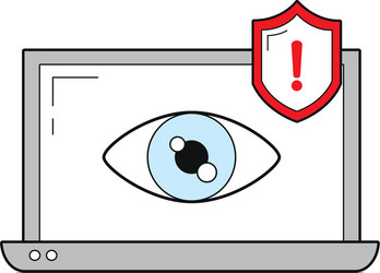 Security system cartoon Royalty Free Vector Image