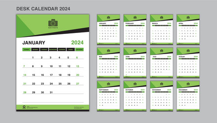 Calendar 2023-2024 -2025 -2026 template planner Vector Image